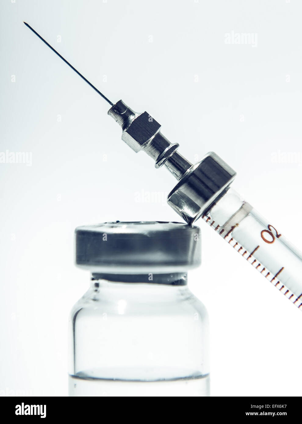 injection syringe closeup, medicine background Stock Photo - Alamy