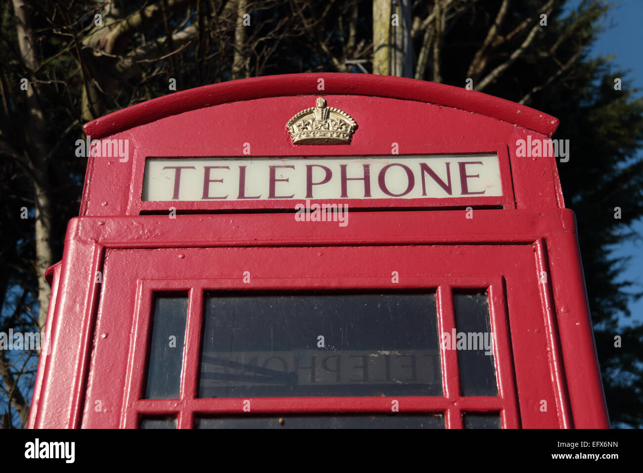 British iconic red telephone box Stock Photo - Alamy