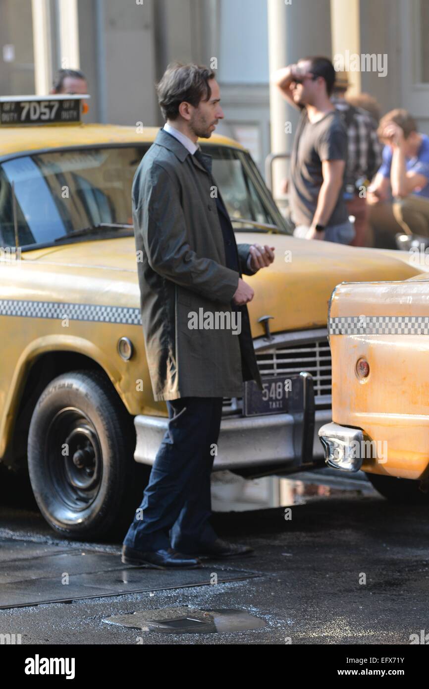 On the set of 'Gotham' Featuring: Daniel London Where: Manhattan, New ...