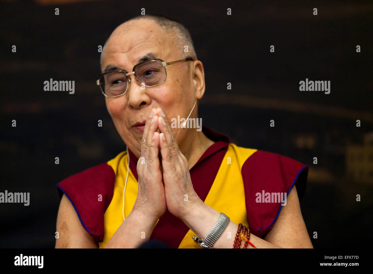 Copenhagen, Denmark. 11th February, 2015. Dalai Lama - the spiritual ...