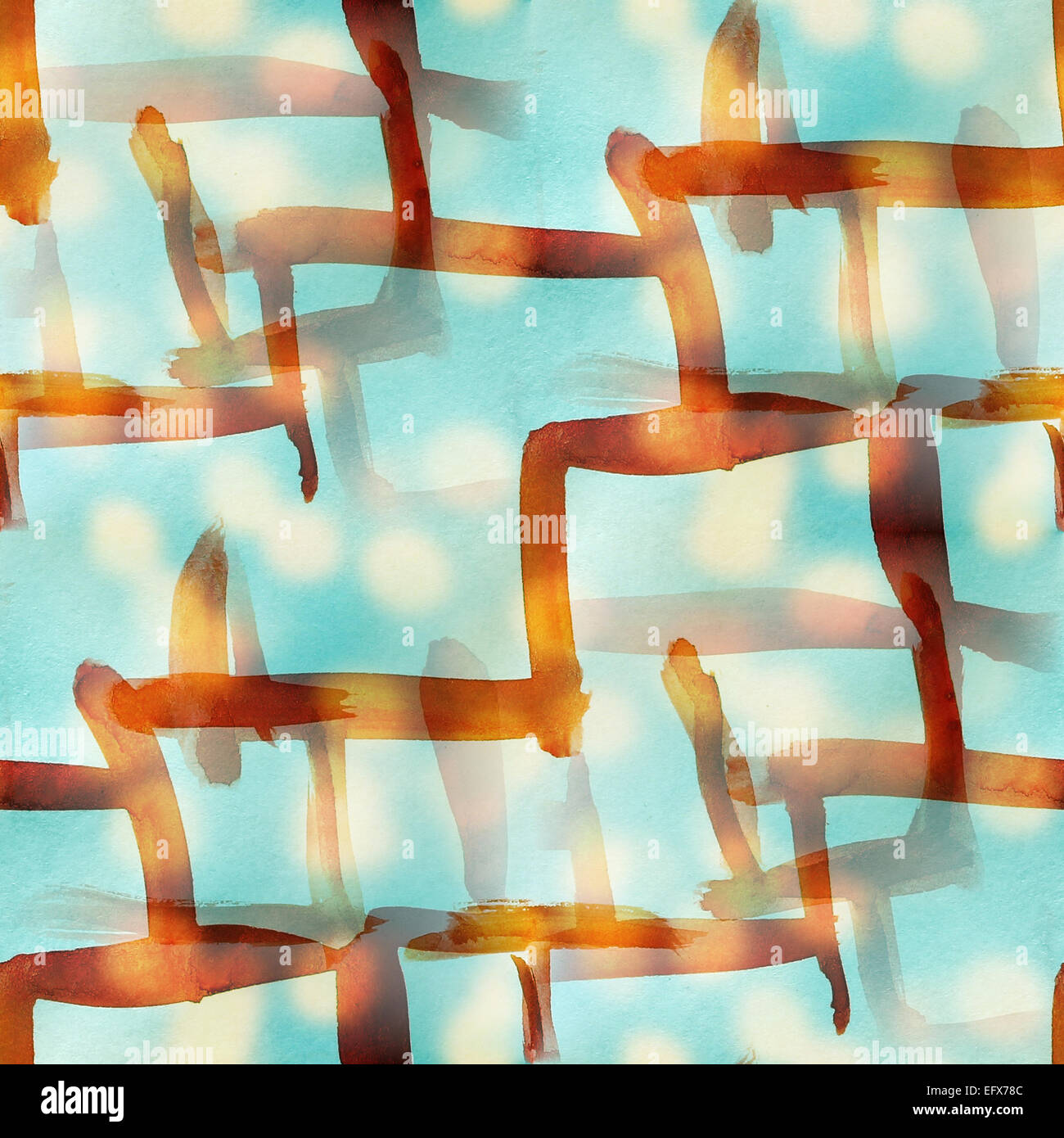 seamless texture blue, brown watercolor Stock Photo - Alamy
