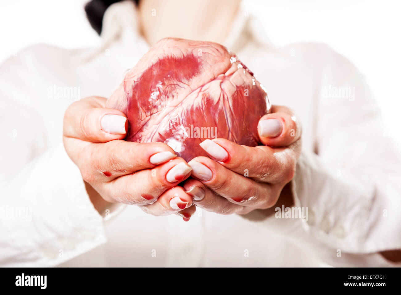 Bleeding Human Heart