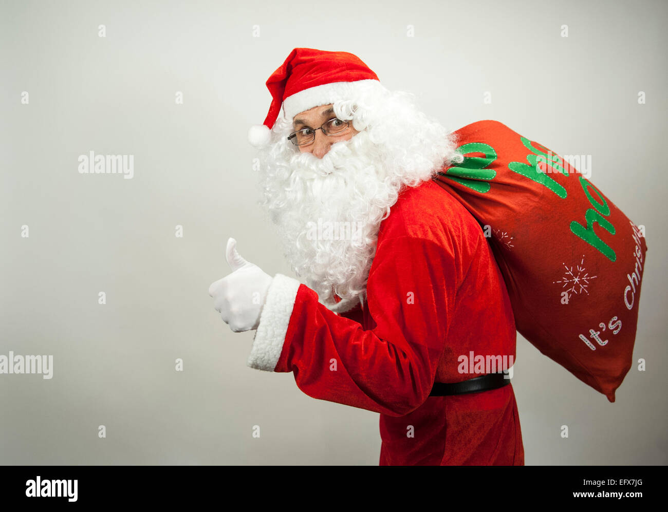 Santas bag of toys hi-res stock photography and images - Alamy