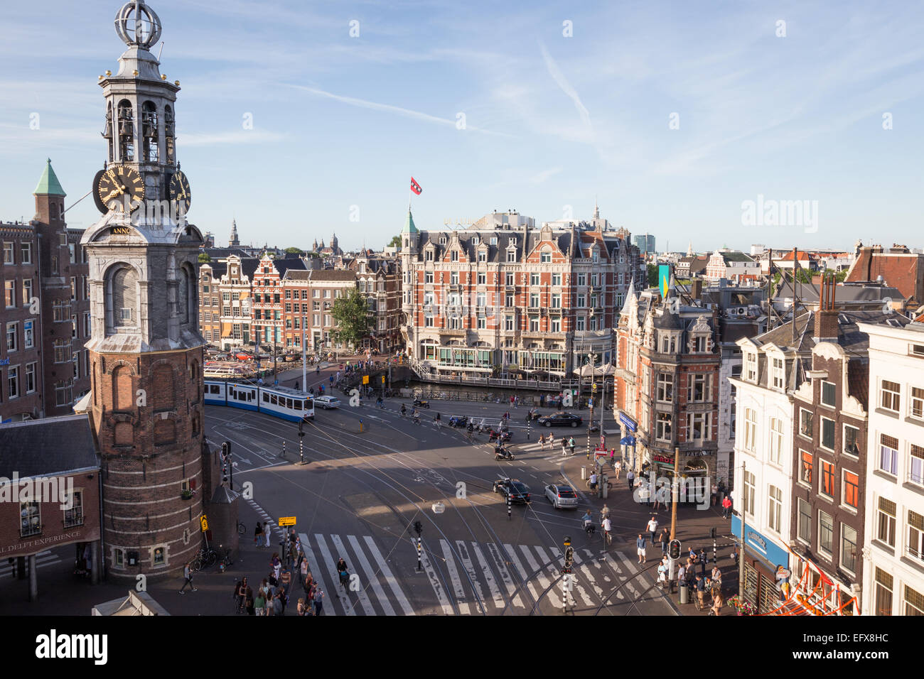The Munttoren ("Coin Tower") or Munt tower in Amsterdam, the ...