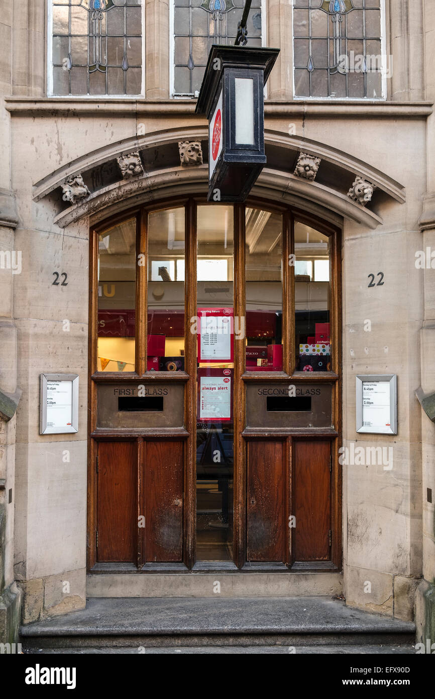 Shot from the front - York a main Post Office postboxes post boxes on ...