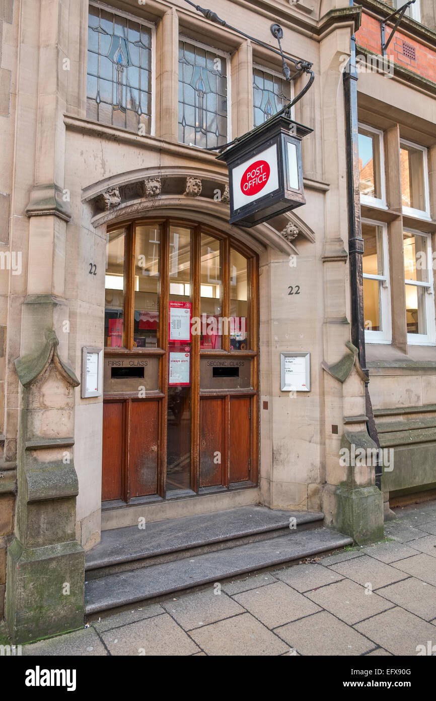 Vertical format shot of York main a Post Office on Lendal showing First ...