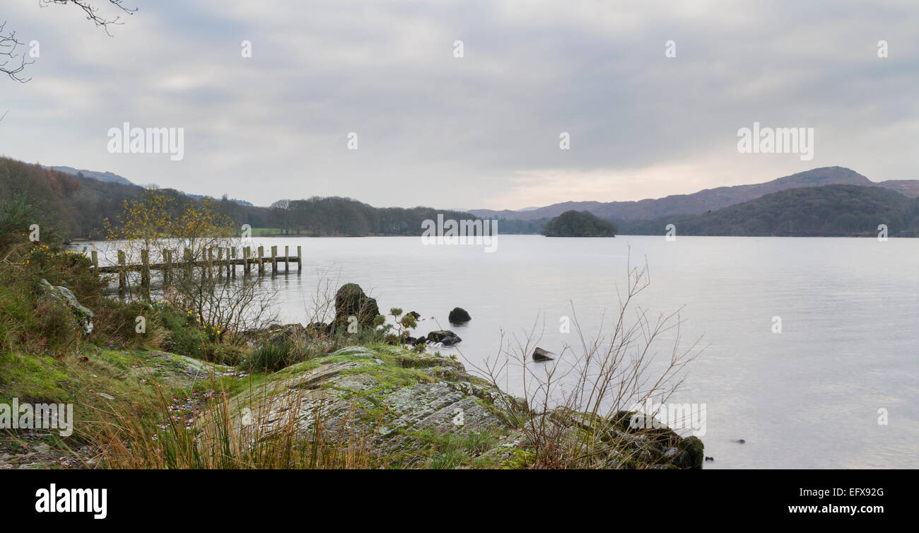 Pier jetty at coniston water in cumbria hi-res stock photography and ...