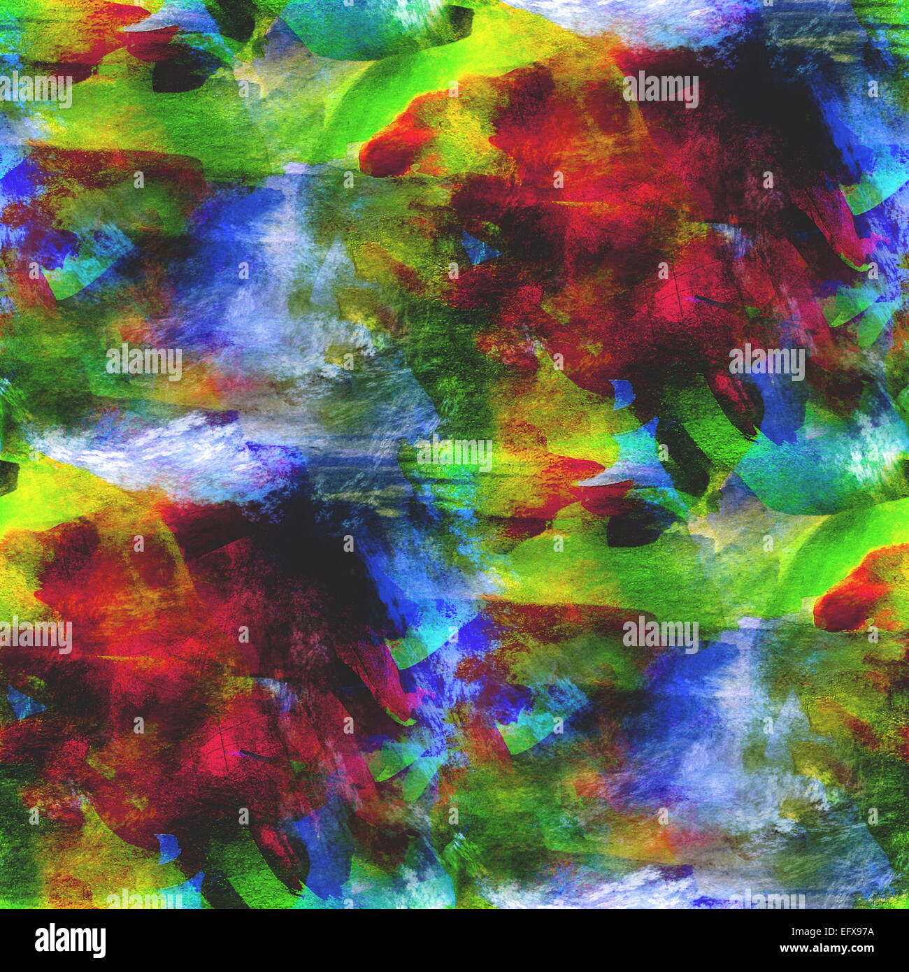 abstract avant-garde green, yellow, blue seamless wallpaper wate Stock ...