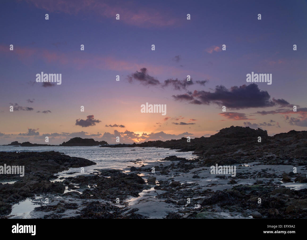 English channel sunset hi-res stock photography and images - Alamy