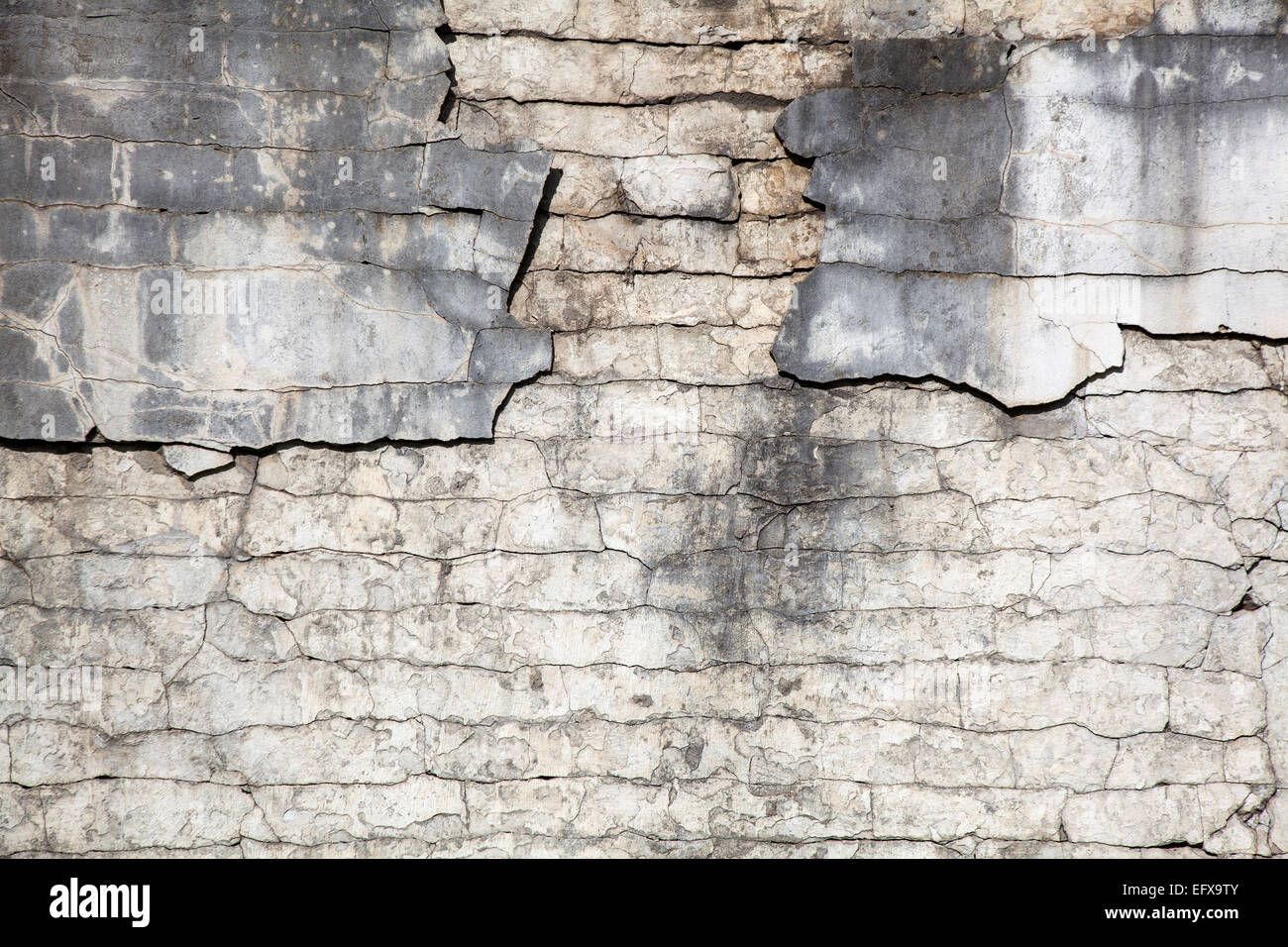 crumbling plaster texture with bricks Stock Photo - Alamy
