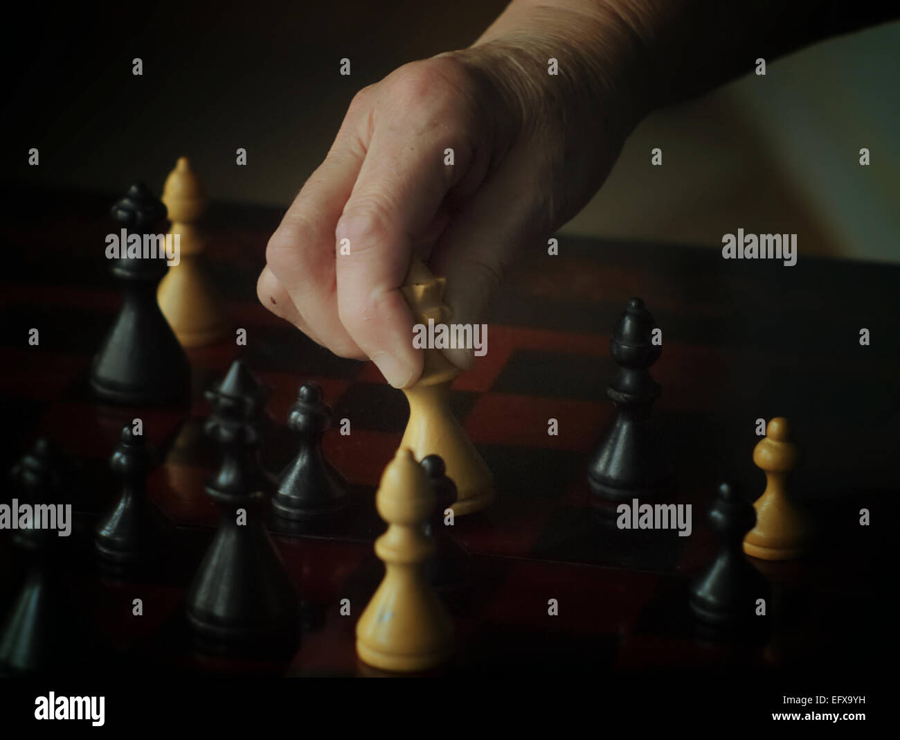 Sometimes the victory to be a smart move Stock Photo - Alamy
