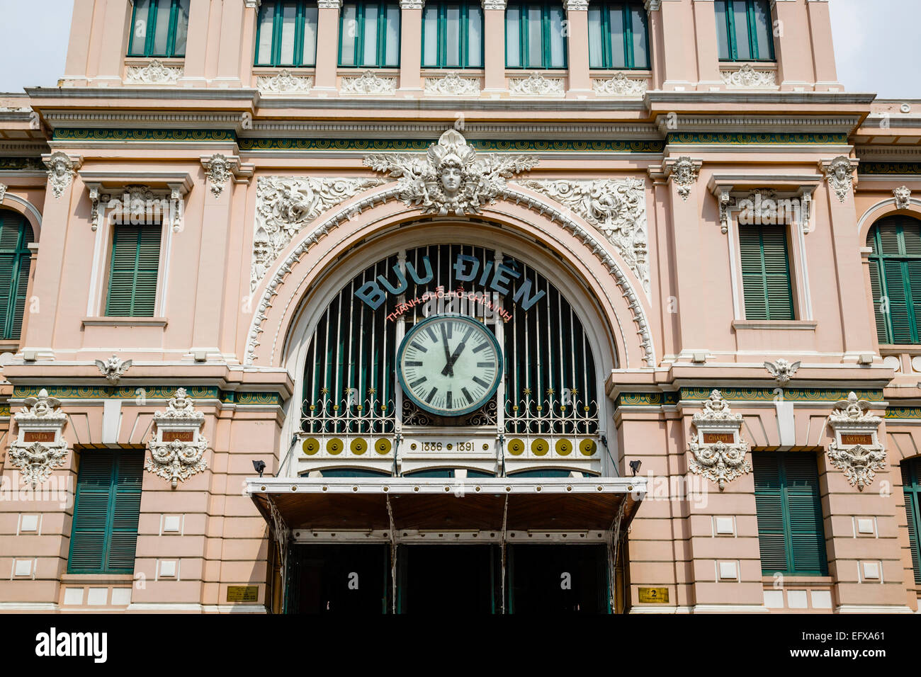 Central Post Office, Ho Chi Minh City (Saigon), Vietnam Stock Photo - Alamy