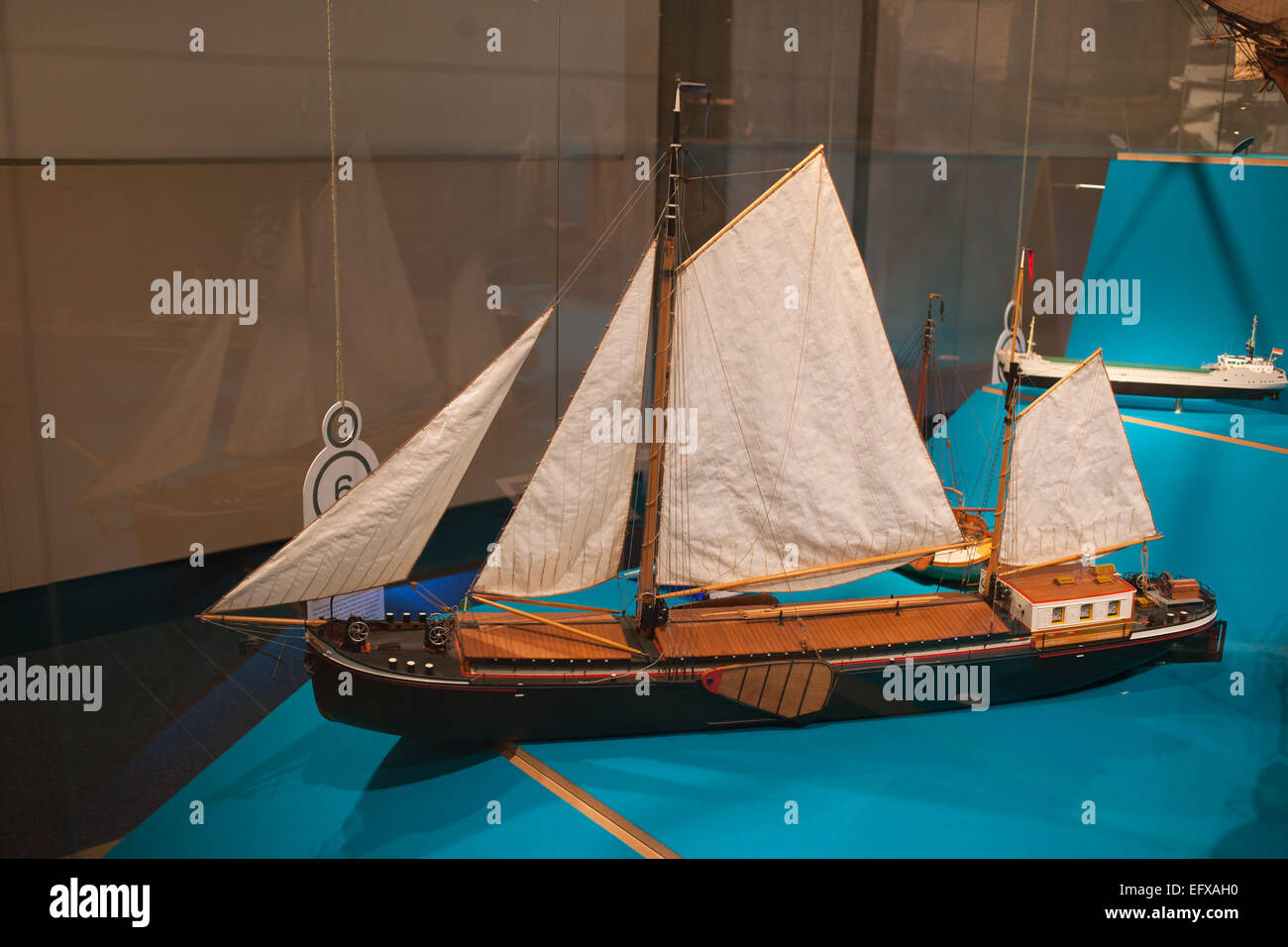 Sailing ship model in Rotterdam Maritime Museum, Holland, Netherlands ...