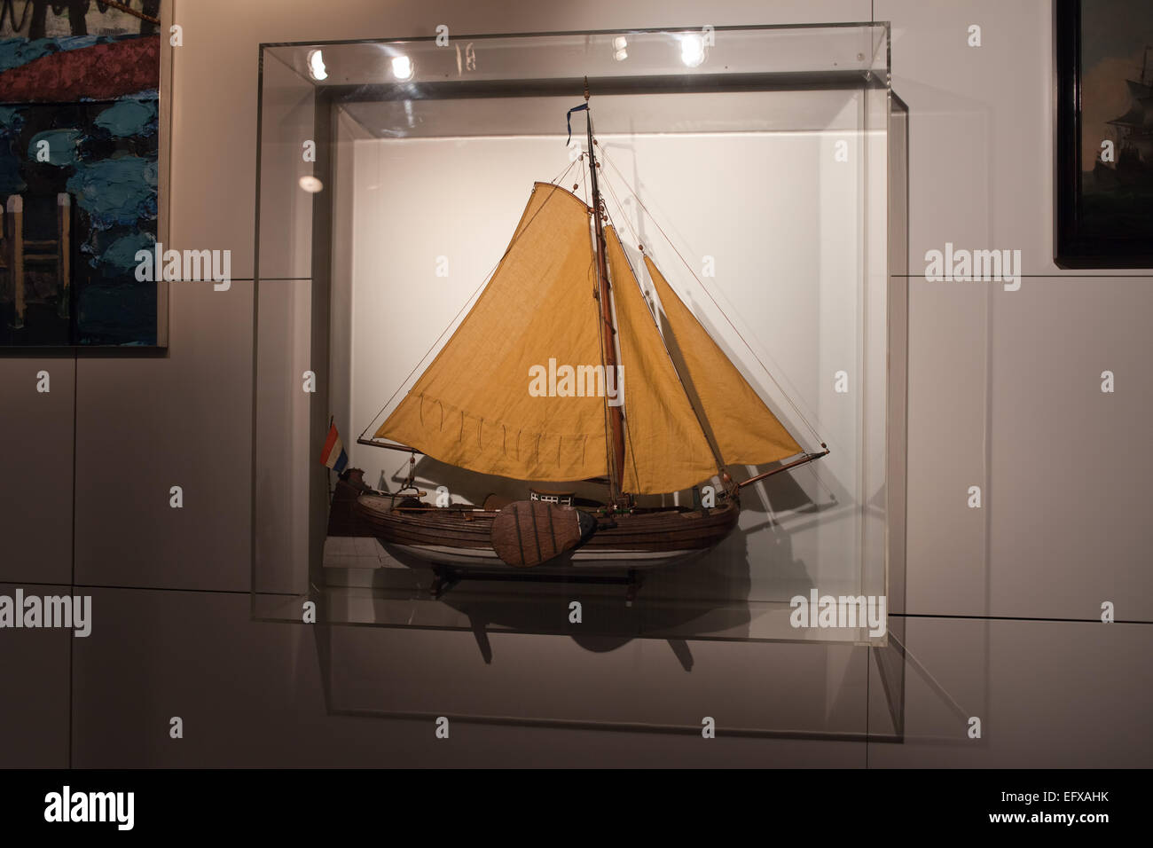 Sailing ship model in Rotterdam Maritime Museum, Holland, Netherlands ...