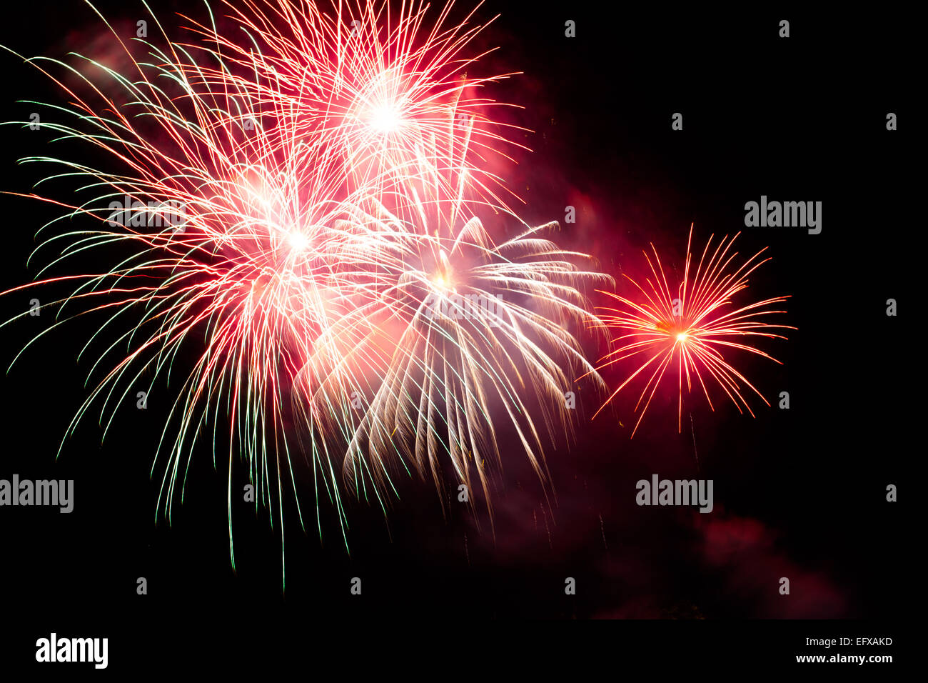 Bright firework with black sky hi-res stock photography and images - Alamy