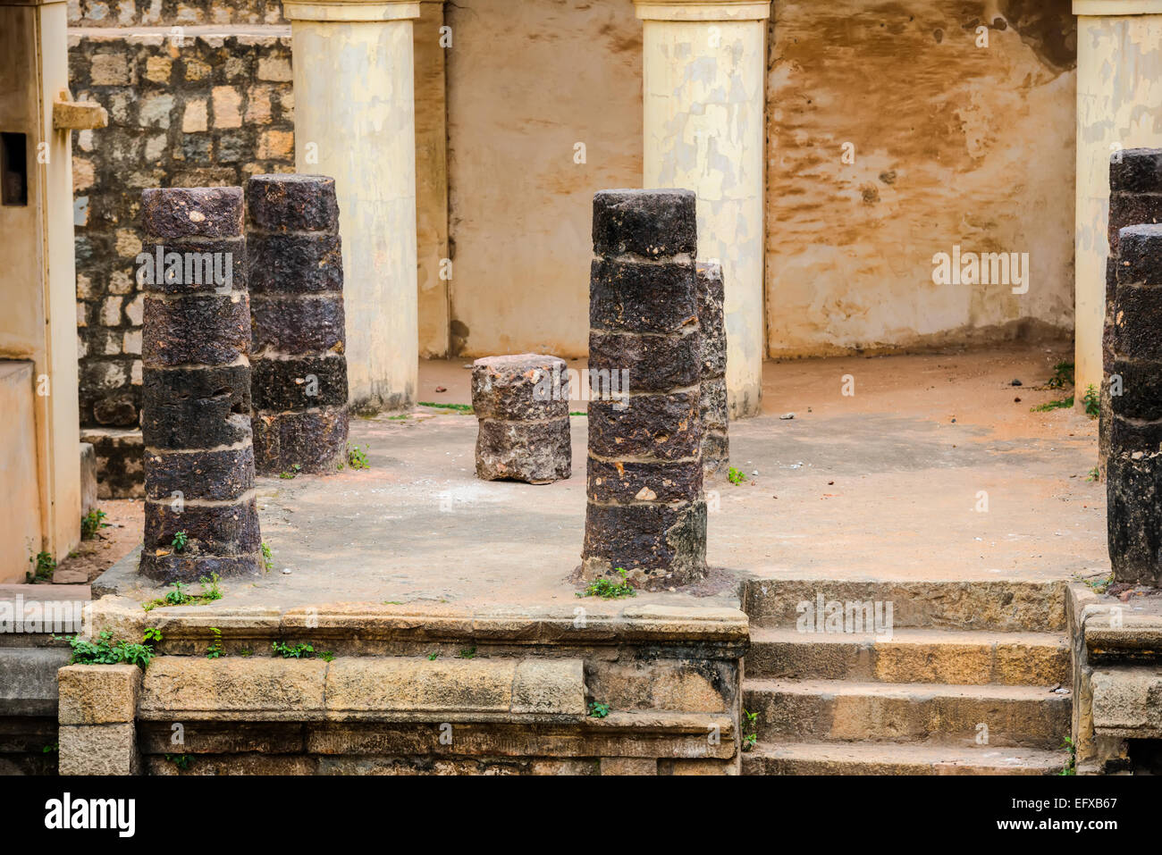part of ruins Vijaynagara Fort Tanjore ancient monument Nayak King ...