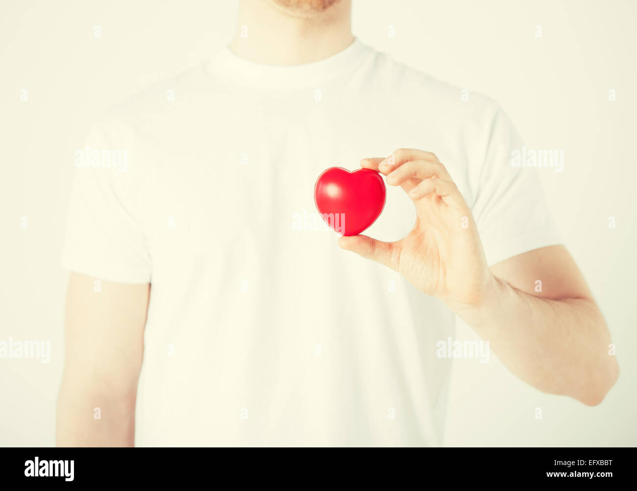 man hands with heart Stock Photo - Alamy