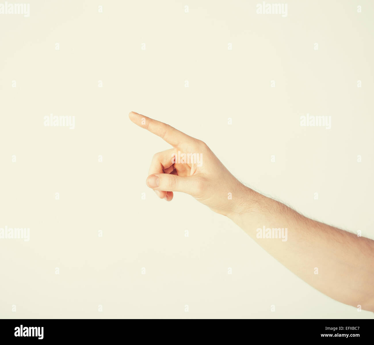 man hand pointing at something Stock Photo - Alamy