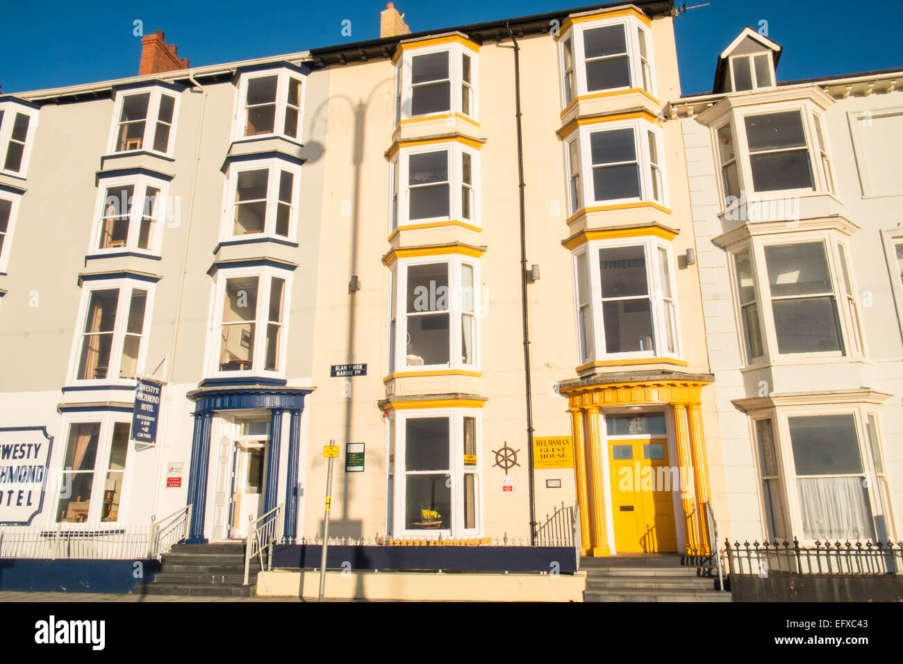 Houses,hotels, along Victoria Terrace,with views of beach, and Cardigan ...