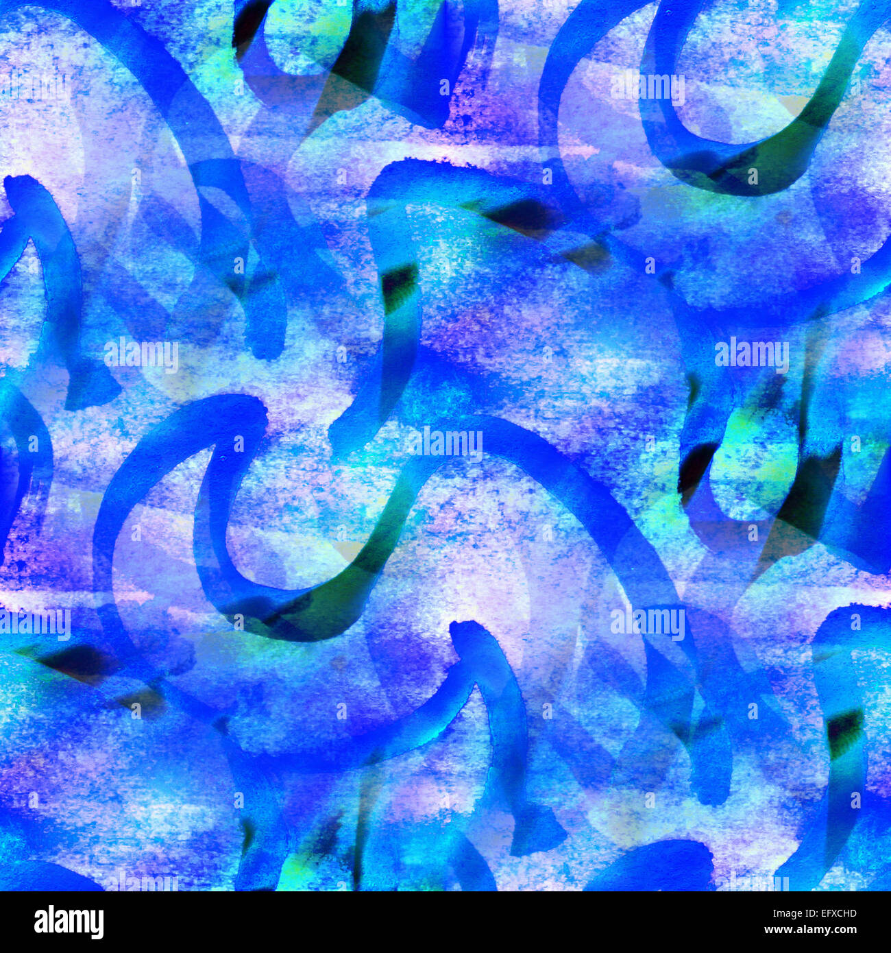 background blue seamless watercolor texture Stock Photo - Alamy