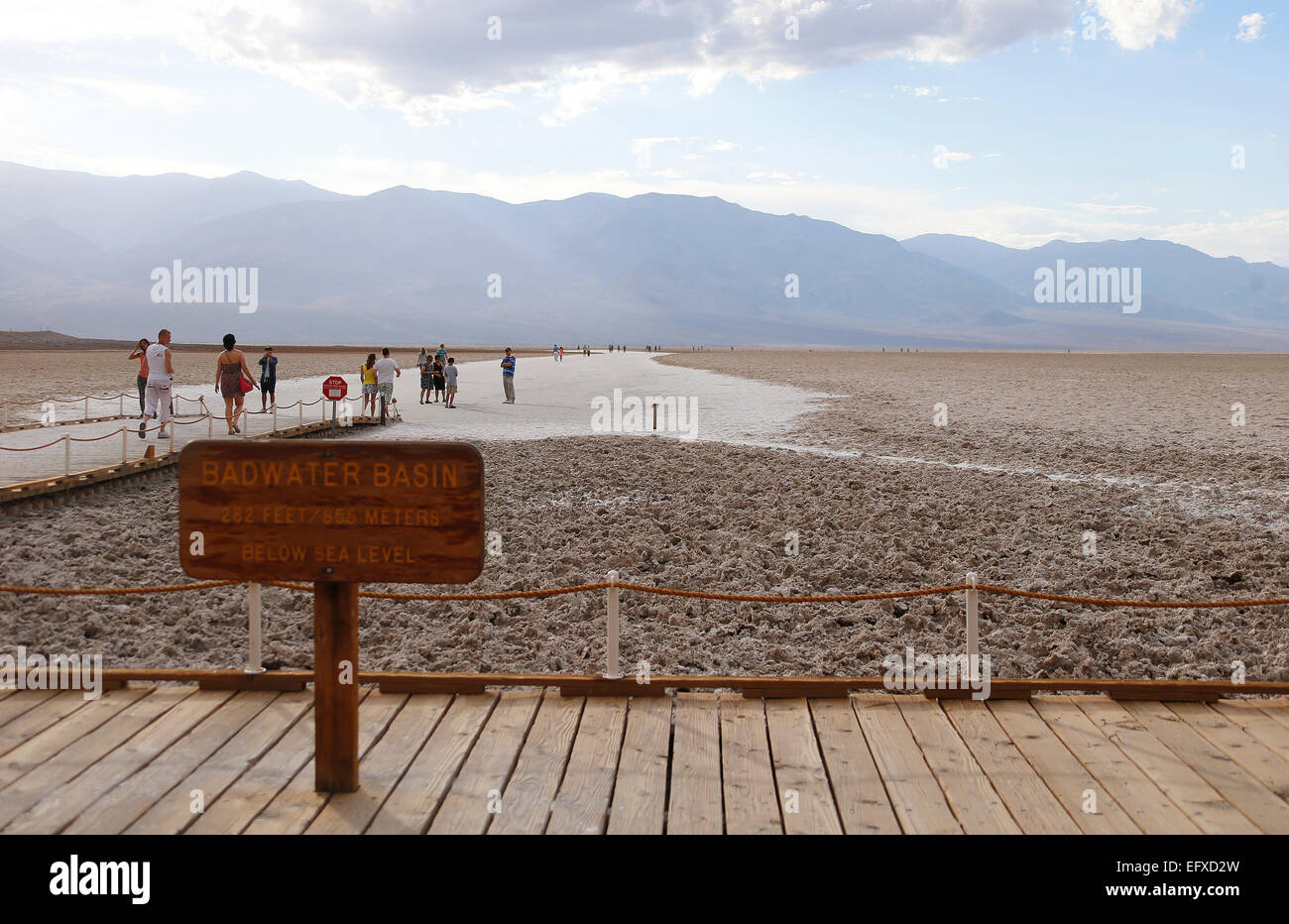 Salt Crusts, Badwater Basin, Death Valley, California, USA Stock Photo ...