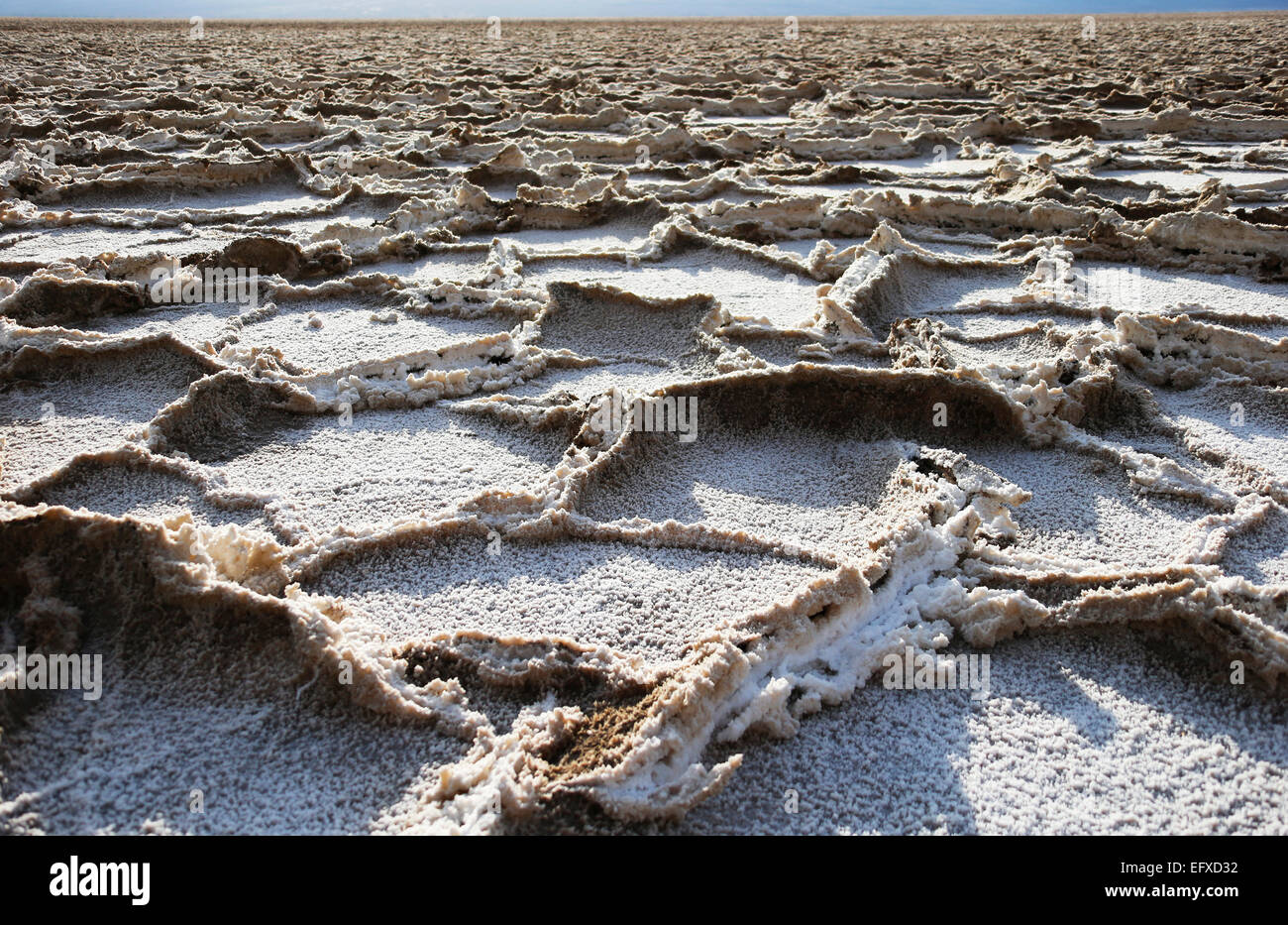 Salt Crusts, Badwater Basin, Death Valley, California, USA Stock Photo ...