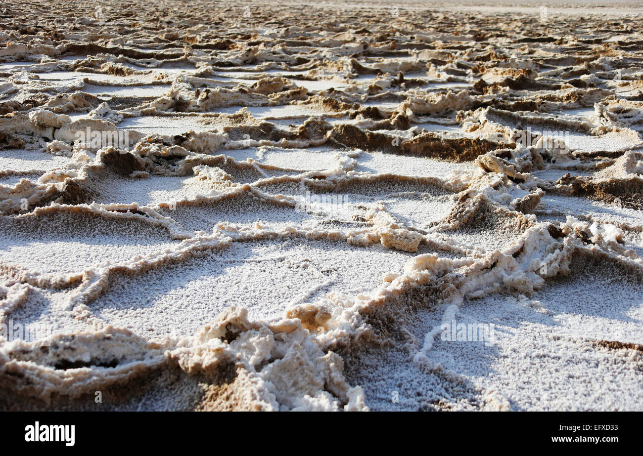 Salt Crusts, Badwater Basin, Death Valley, California, USA Stock Photo ...