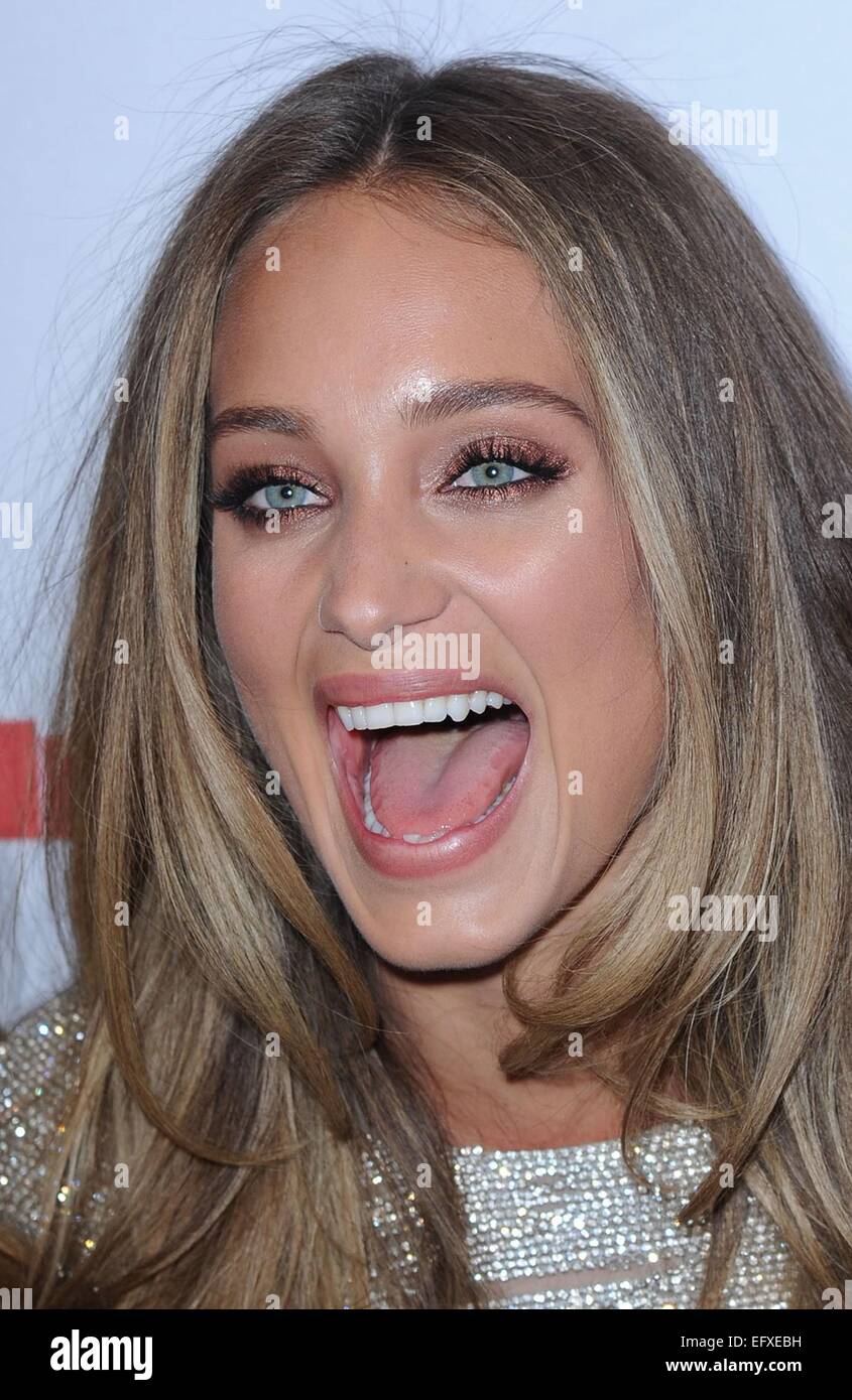 New York, NY, USA. 10th Feb, 2015. Hannah Davis at a public appearance ...