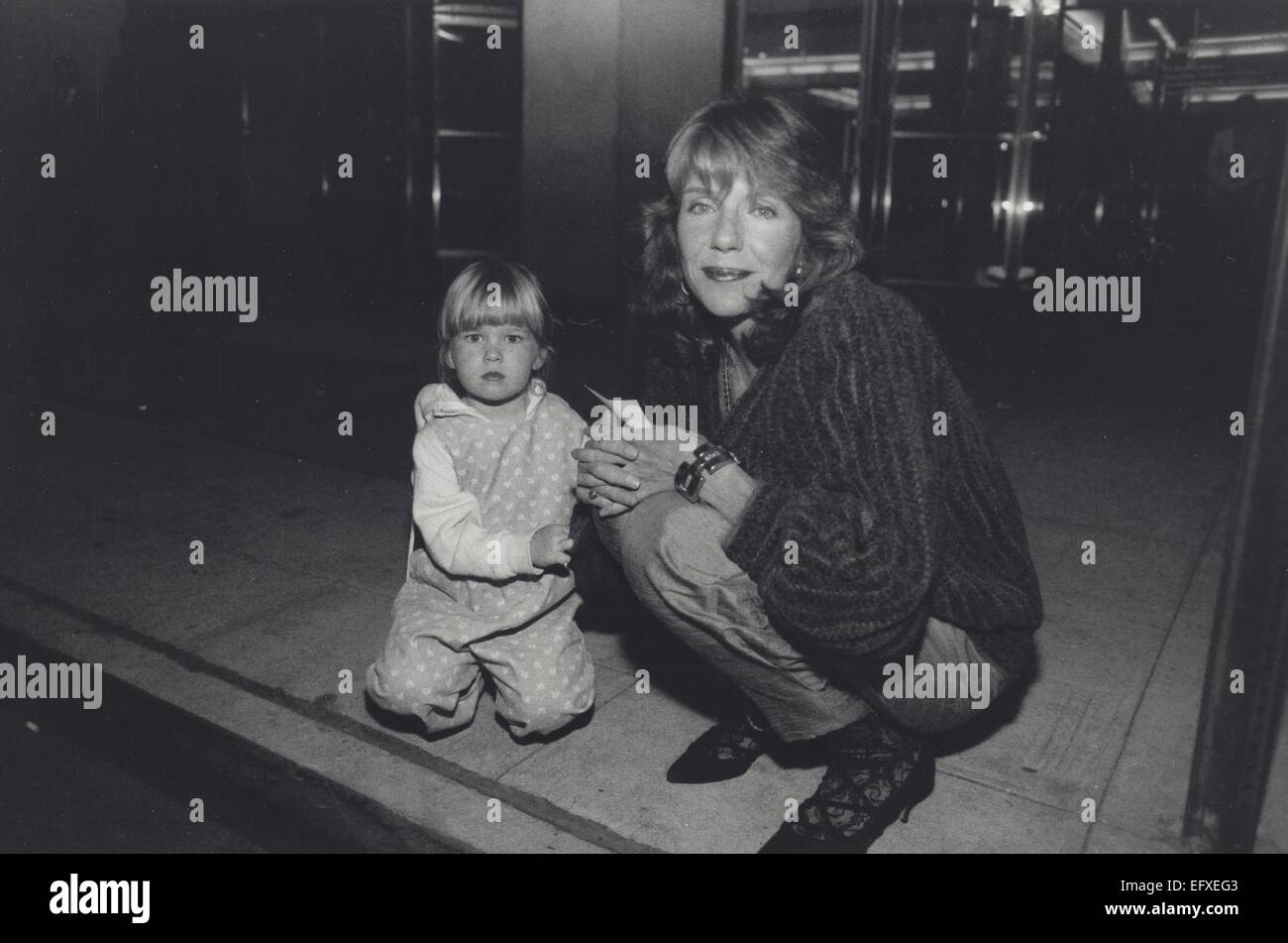 JILL CLAYBURGH with daughter. © Helaine Messer/Globe Photos/ZUMA Wire ...