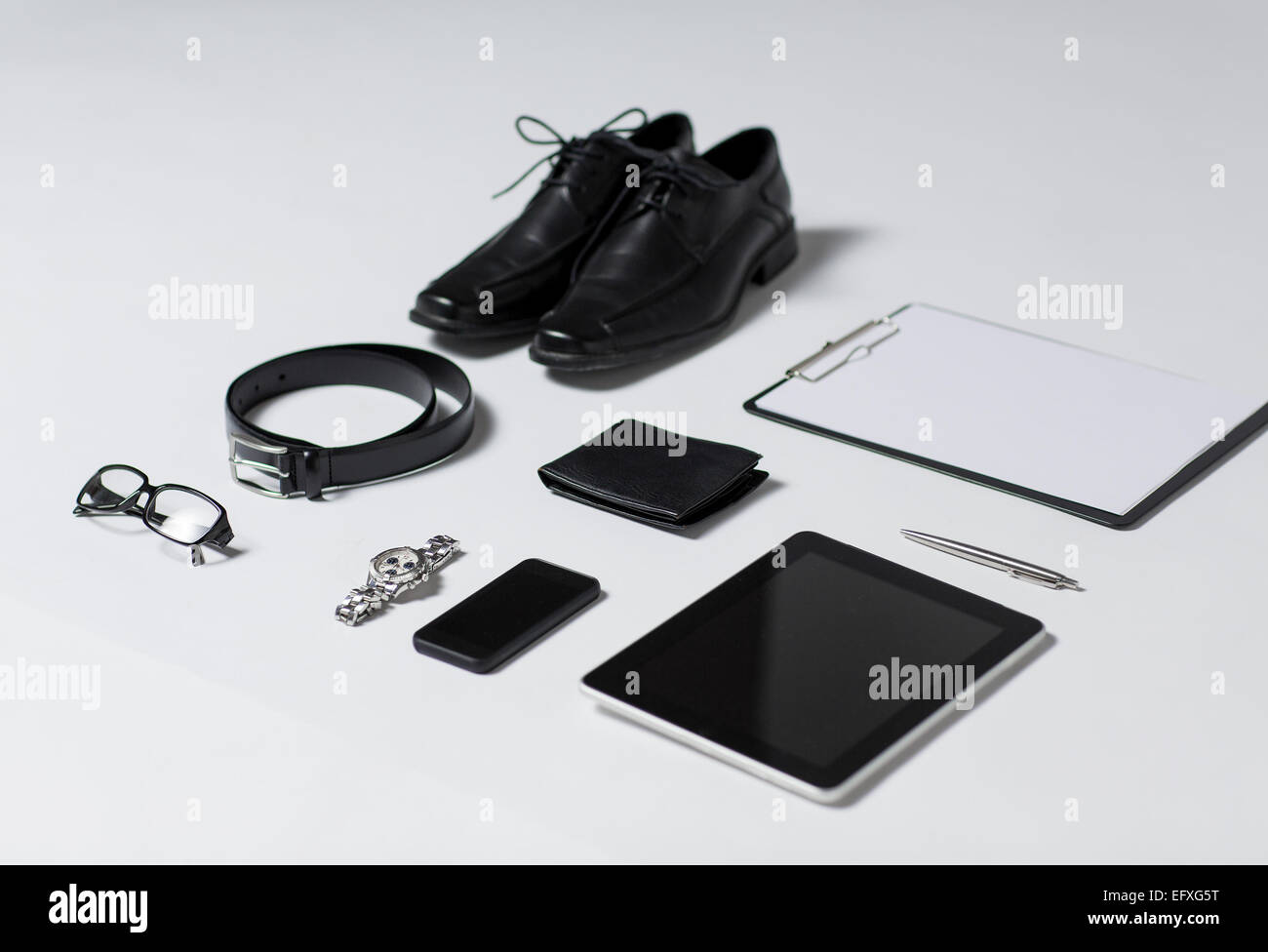 close up of formal clothes and personal stuff Stock Photo - Alamy