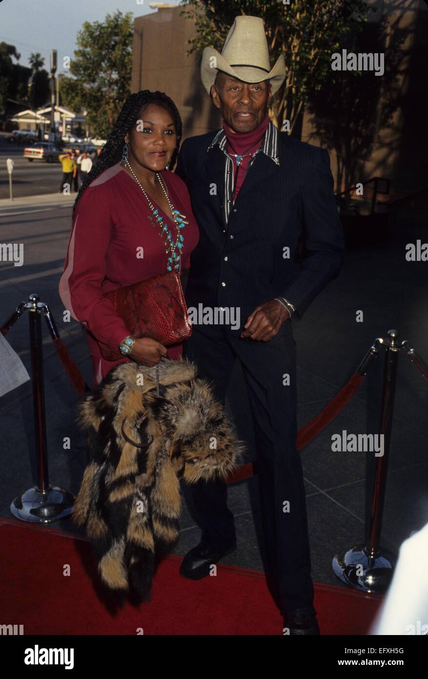 Woody Strode And His Wife WOODY STRODE. © Ed Geller/Globe Photos/ZUMA