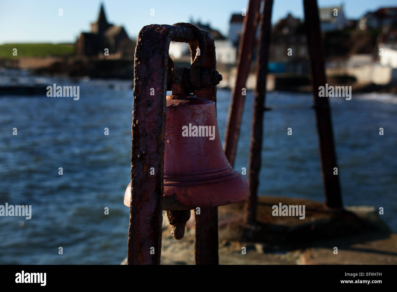 Bell at the Harbour Stock Photo - Alamy