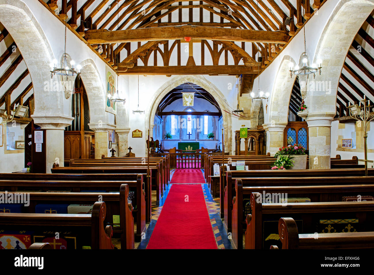 Interior of St Peter's Church, Northney, Hayling Island, Hampshire ...