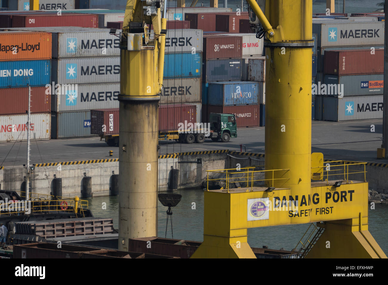 Vietnam, Danang port Stock Photo - Alamy