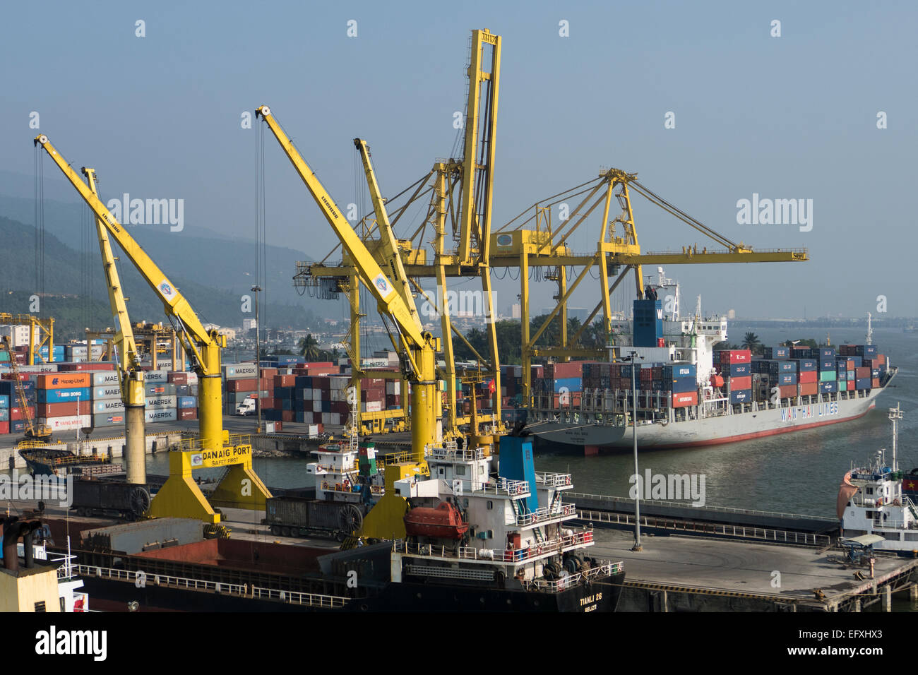 Vietnam, Danang port Stock Photo - Alamy