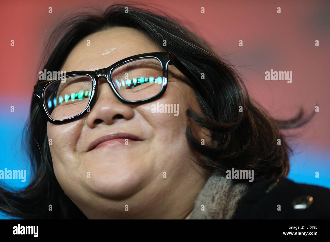 Berlin, Germany. 11th Feb, 2015. Hong Huang attends a press conference ...