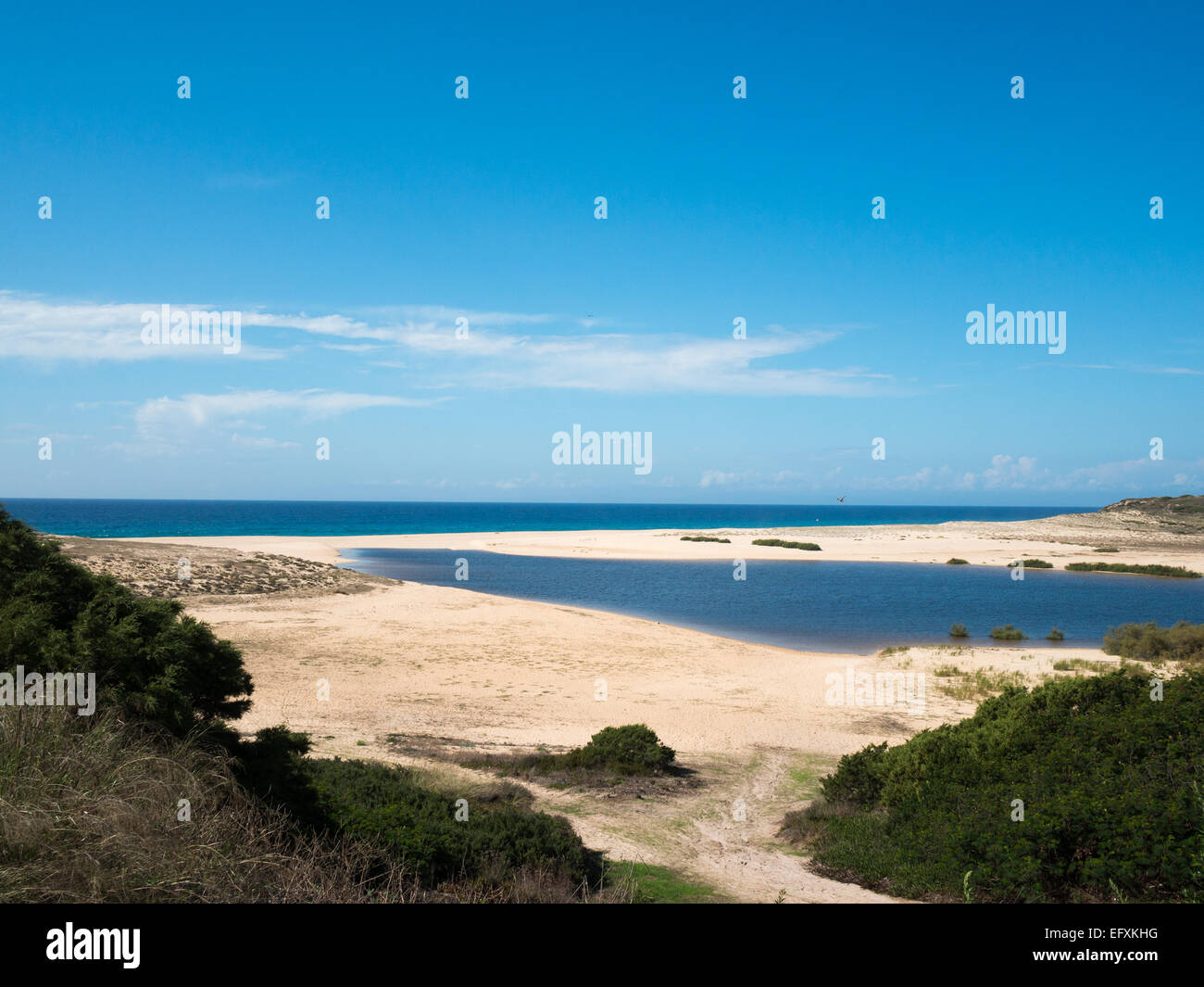 Melides beach and lagoon Stock Photo - Alamy