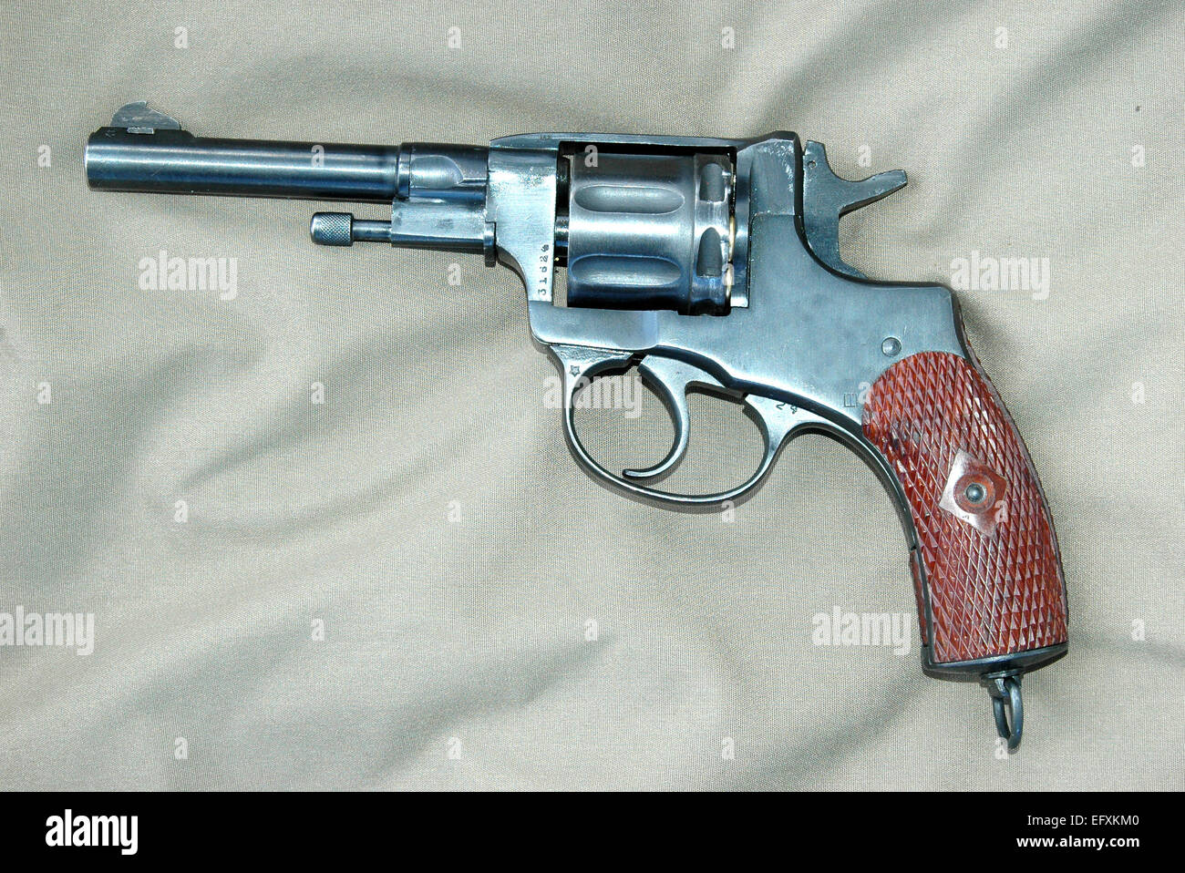 Soviet revolver Nagant Stock Photo - Alamy