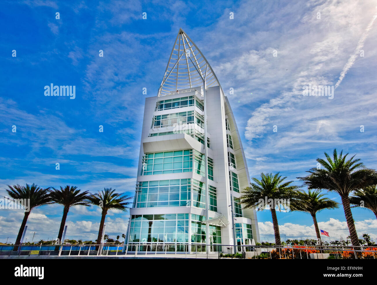 Exploration Tower Cape Canaveral Florida Stock Photo - Alamy