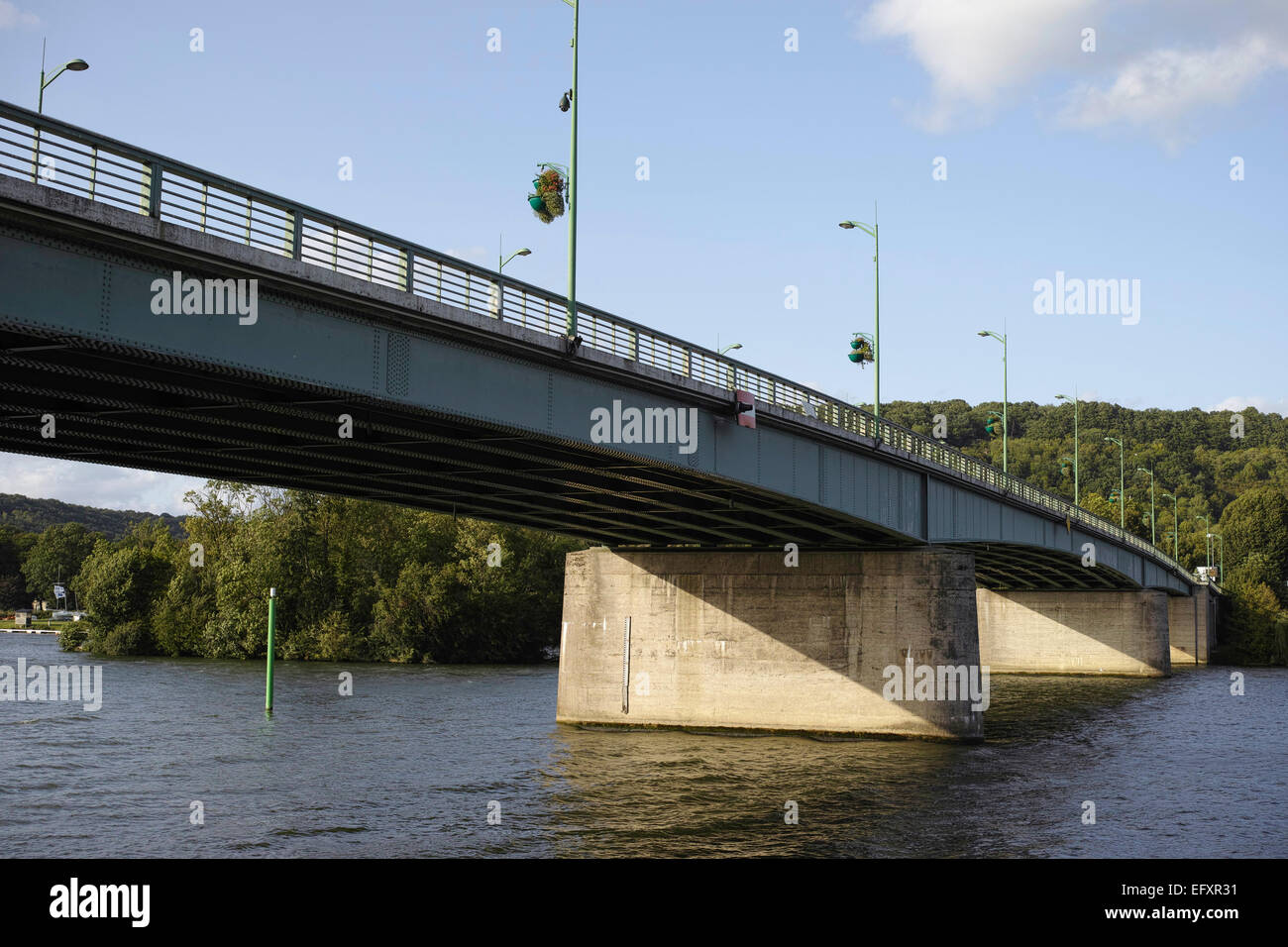 Pont Clemenceau (Clemenceau Bridge), constructed 1950-1954, Vernon ...