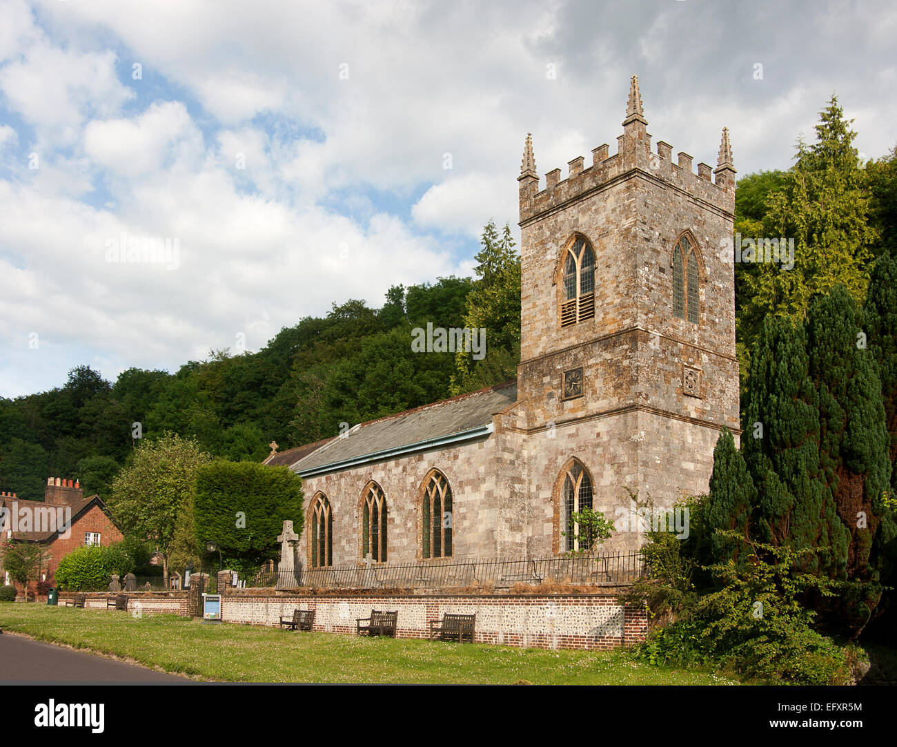 Milton abbas village dorset hi-res stock photography and images - Alamy