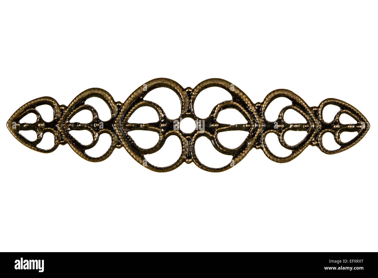 Filigree, decorative element for manual work, isolated on white ...