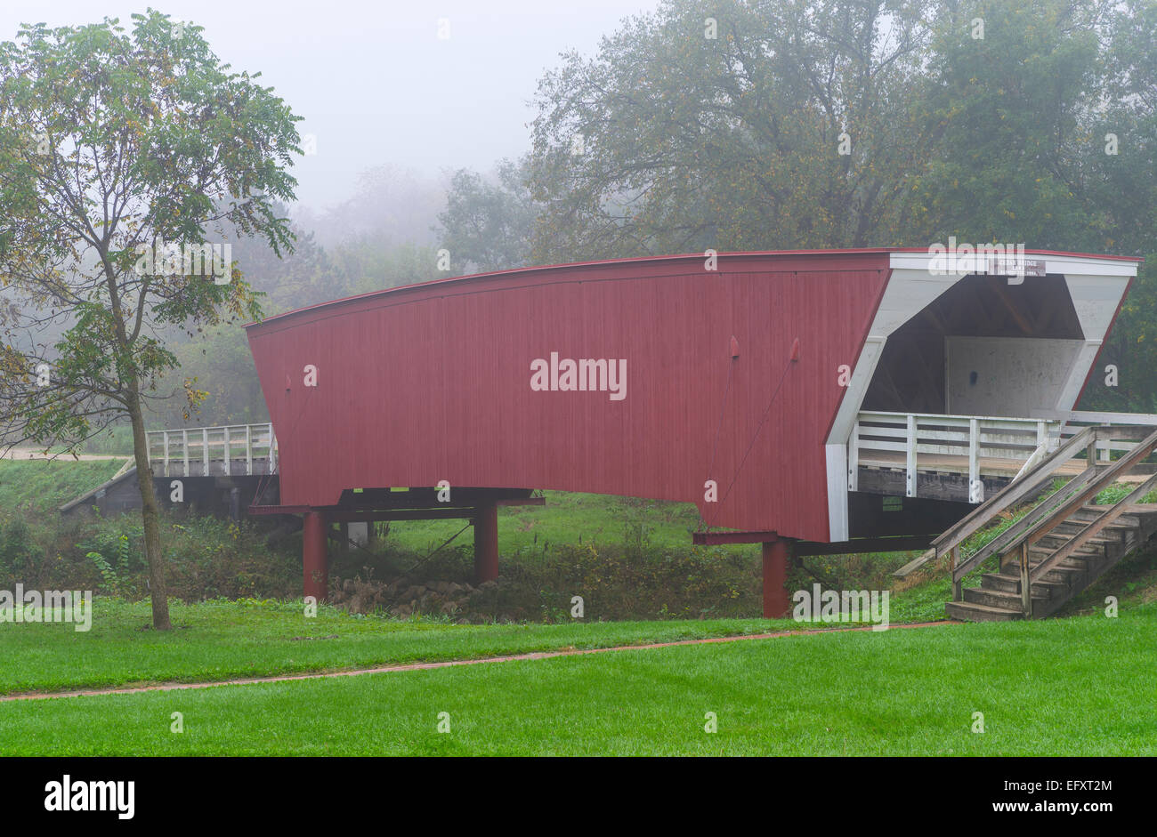 Madison County, Iowa: Cedar Covered Bridge (1883) near Winterset, in ...