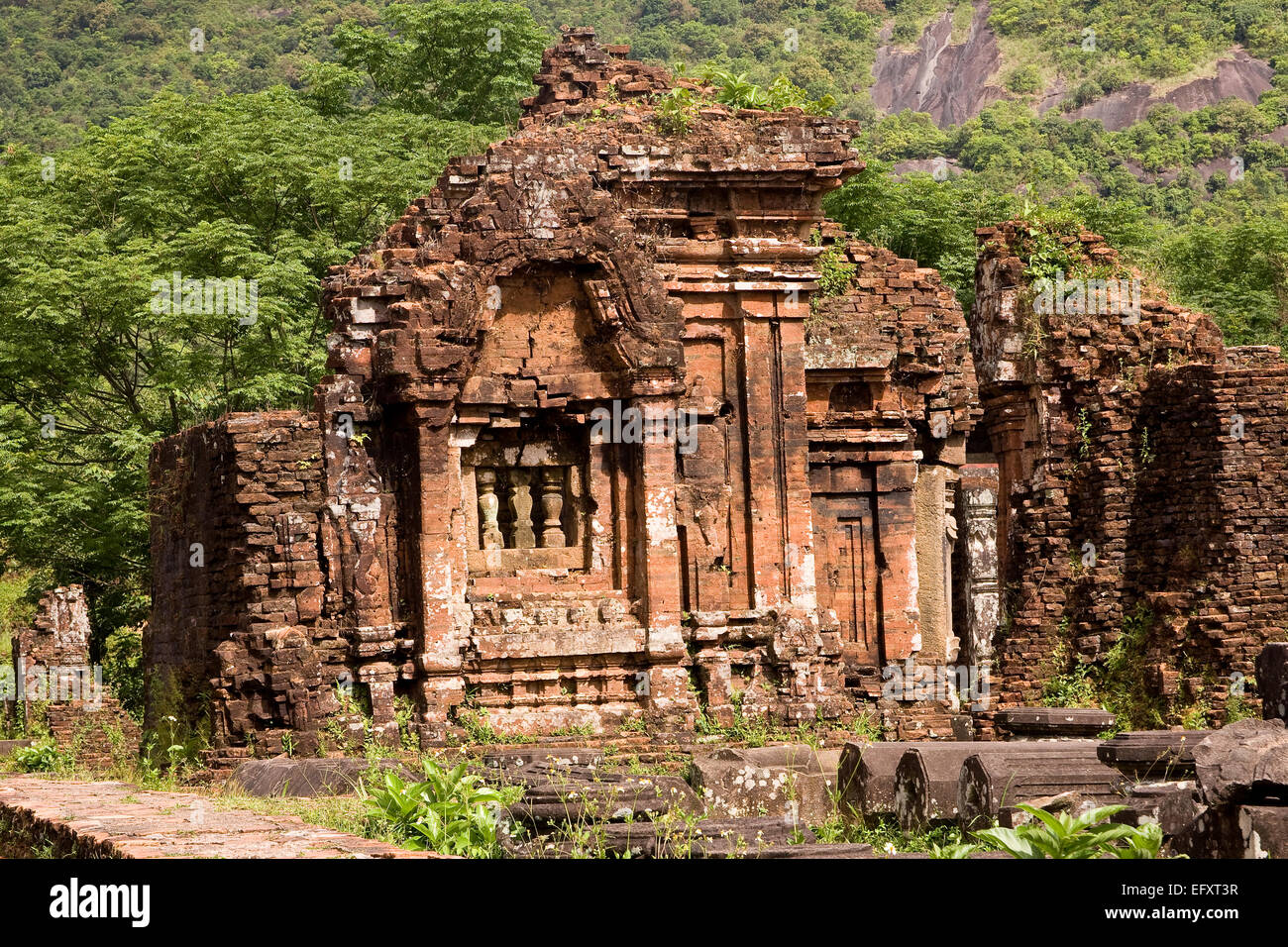 Cham temple archaeological site My Son near Hoi An Vietnam Stock Photo ...