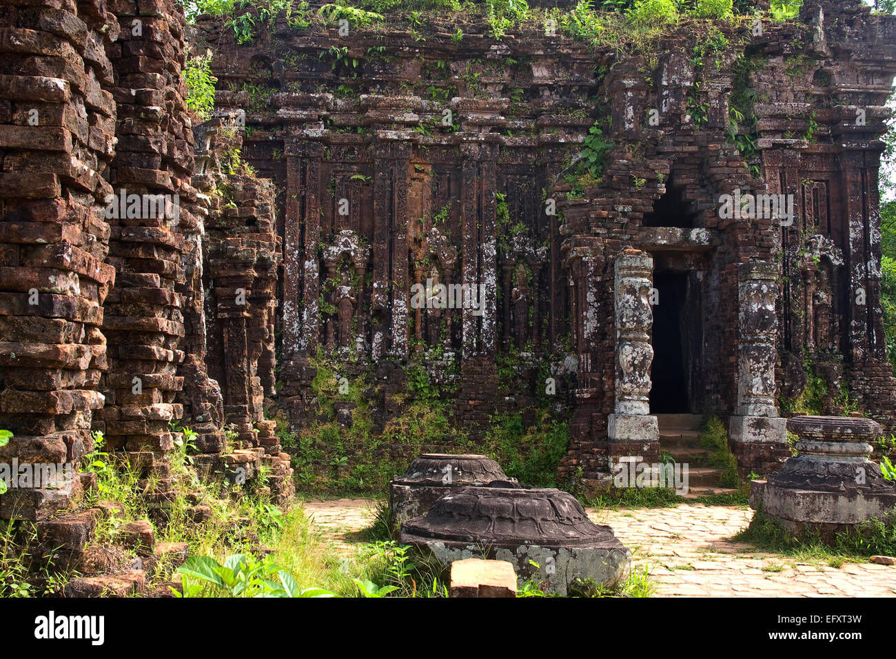 Cham temple archaeological site My Son near Hoi An Vietnam Stock Photo ...