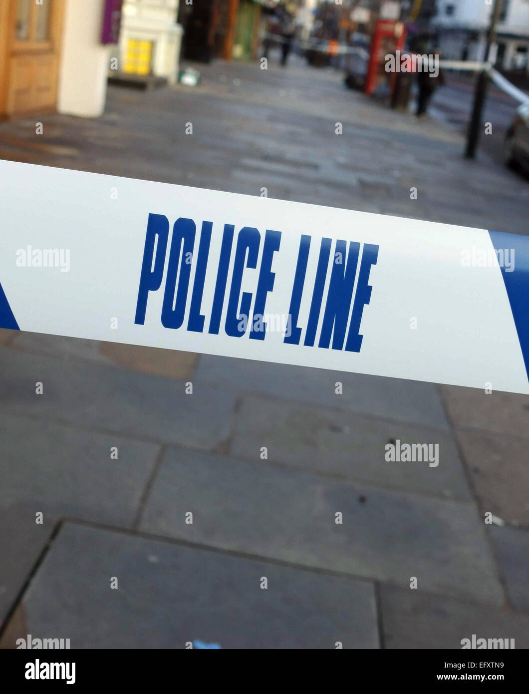 Exterior crime scene police cordon hi-res stock photography and images ...