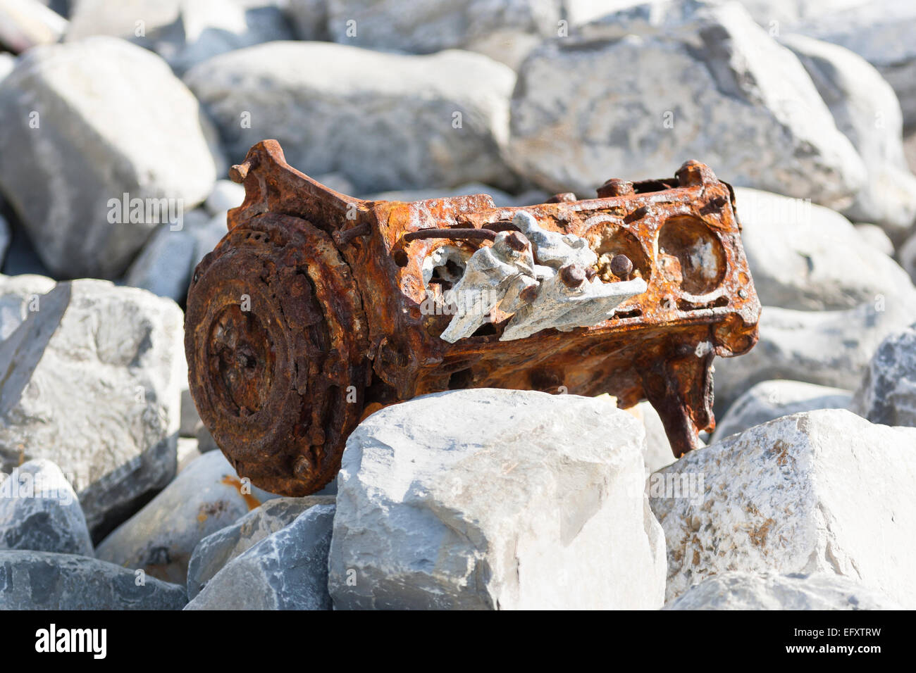 Old rusty engine hi-res stock photography and images - Alamy