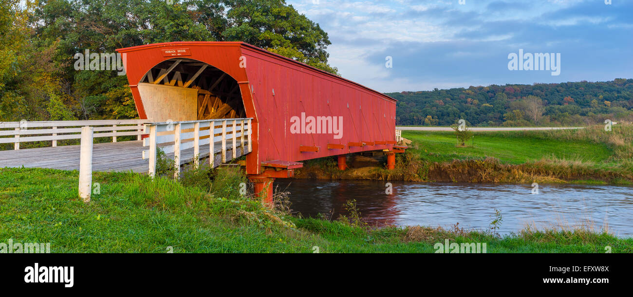 Madison County, IA: Hogback covered bridge (1884) on North River Stock ...