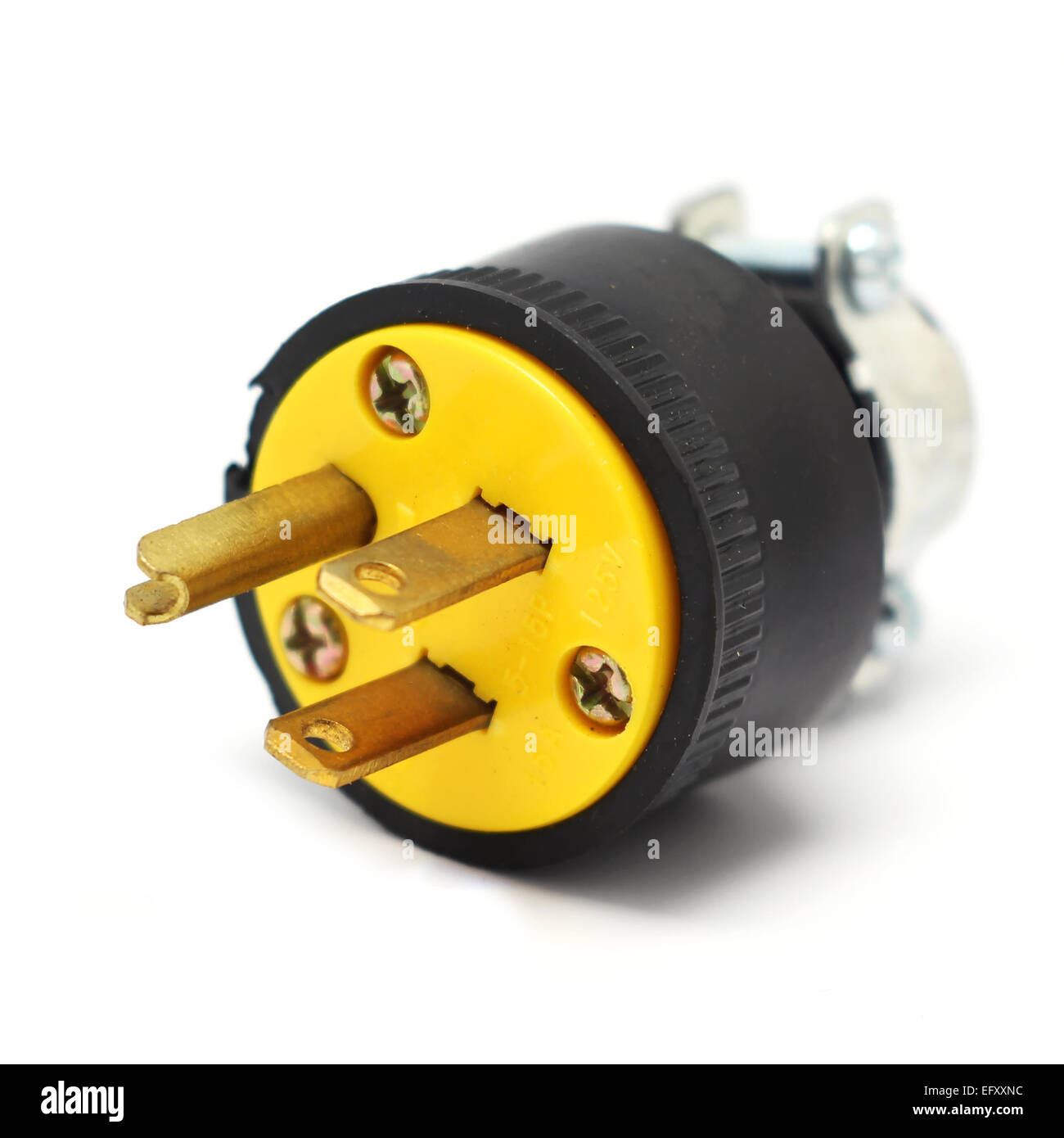 electrical plug isolated on white background Stock Photo - Alamy