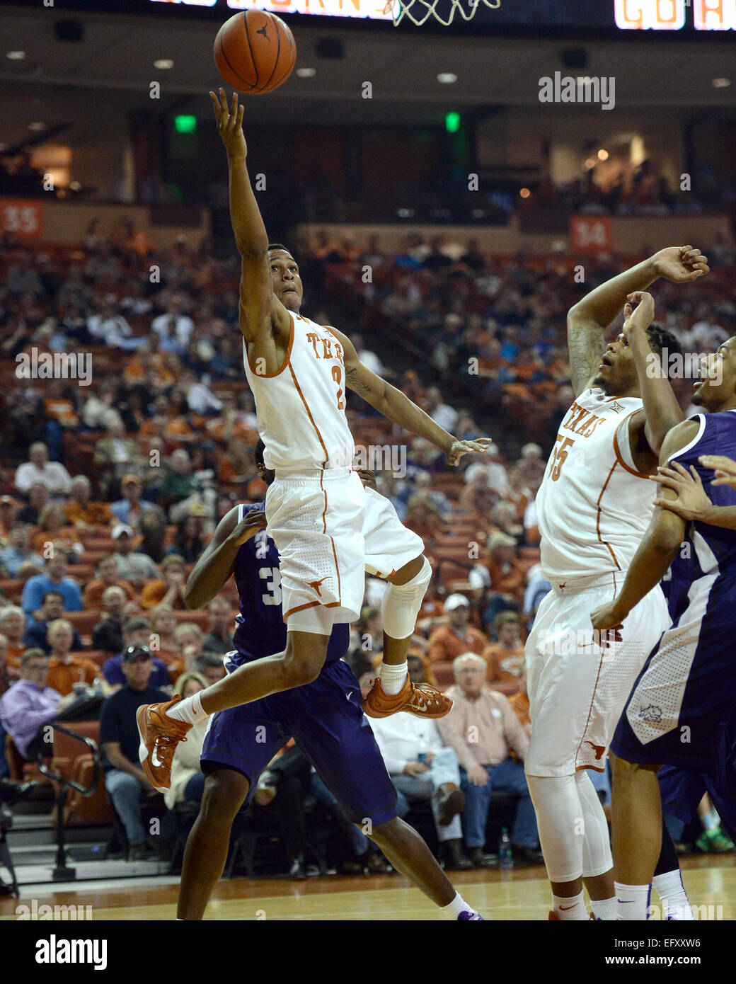 Austin, TX, USA. 11th FEb, 2015. Halftime. 11th Feb, 2015. Demarcus ...